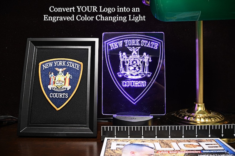 New York State Police Gift Light - Color Changing Desk Light - Select ...