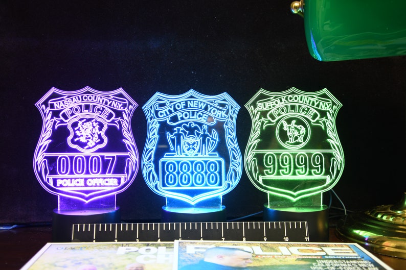 NYPD PBA Gift Light Color Changing Desk Light Select - Etsy