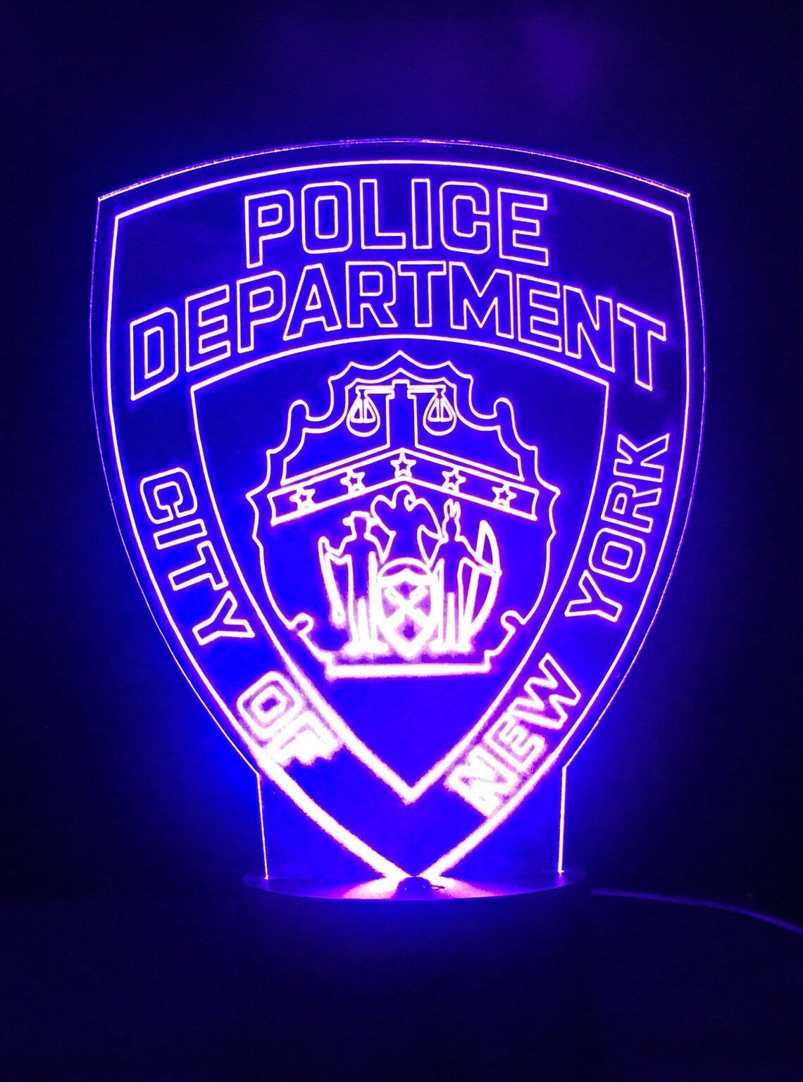 NYPD Police Gift Light Best Police Gift Color Changing | Etsy