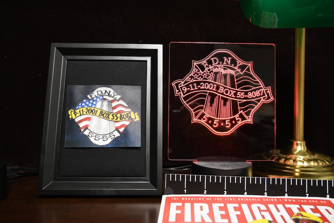FDNY Personalized Badge With Numbers Gift Light Color - Etsy