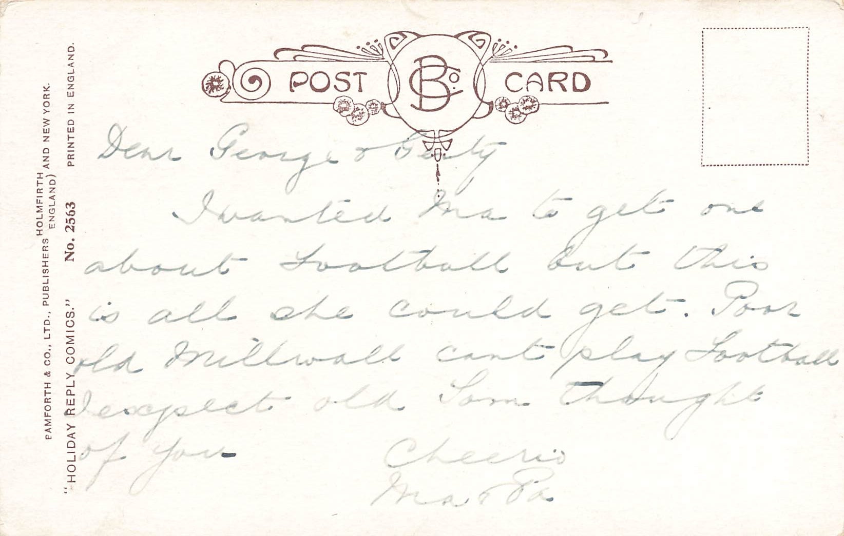Comic Seaside Vintage 1920's Postcard This Young Lady Can Write Sitting ...