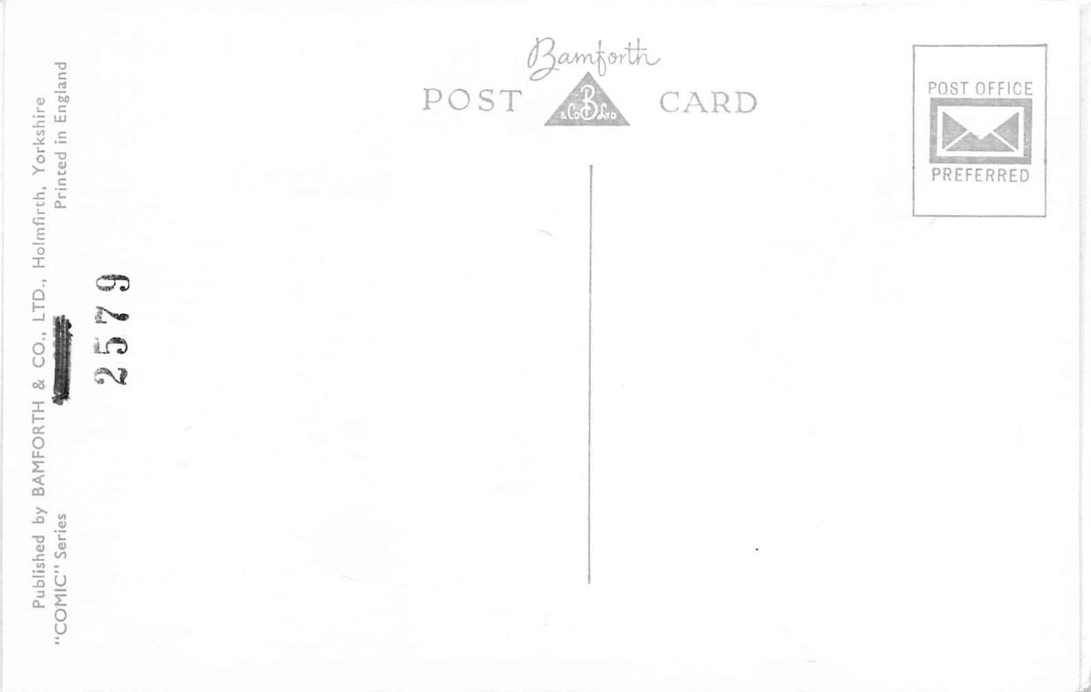 Saucy Seaside Postcard Publisher Bamforth Proof Sample Vintage Postcard ...