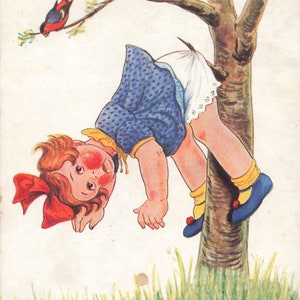 Artist Gould Comic 1935 Postcard Gee Whizz That's Torn It - Etsy