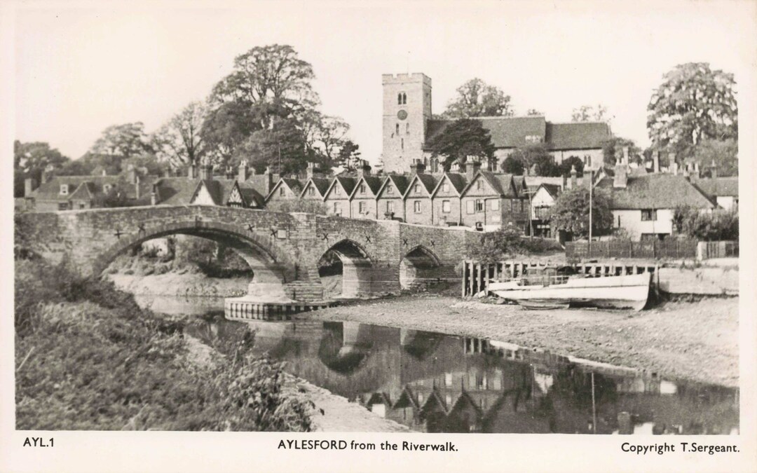 Aylesford From the River Walk Real Photo Postcard Publisher Frith - Etsy UK