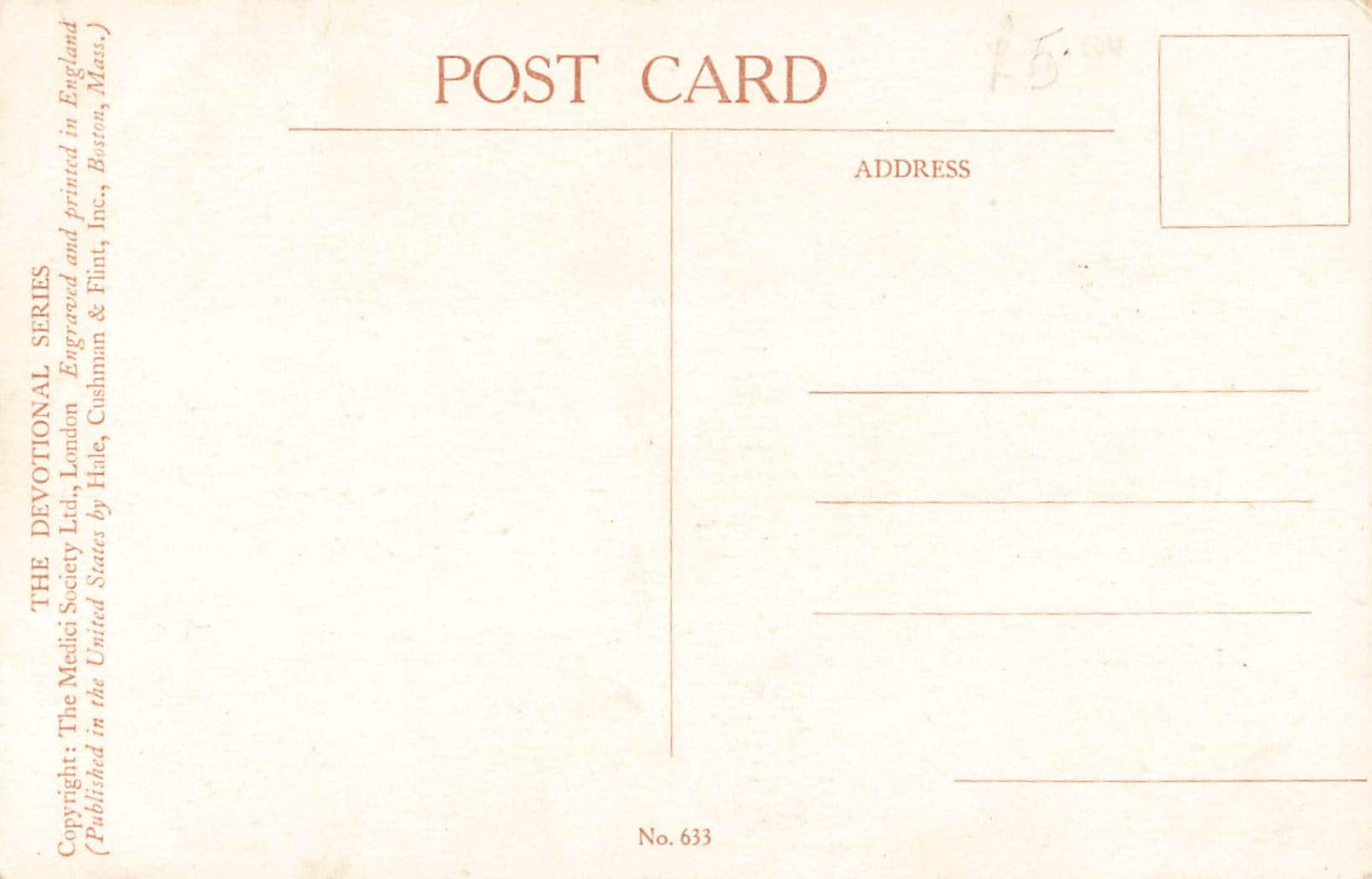 Windflowers Vintage 1940's Postcard Publisher Medici Society - Etsy