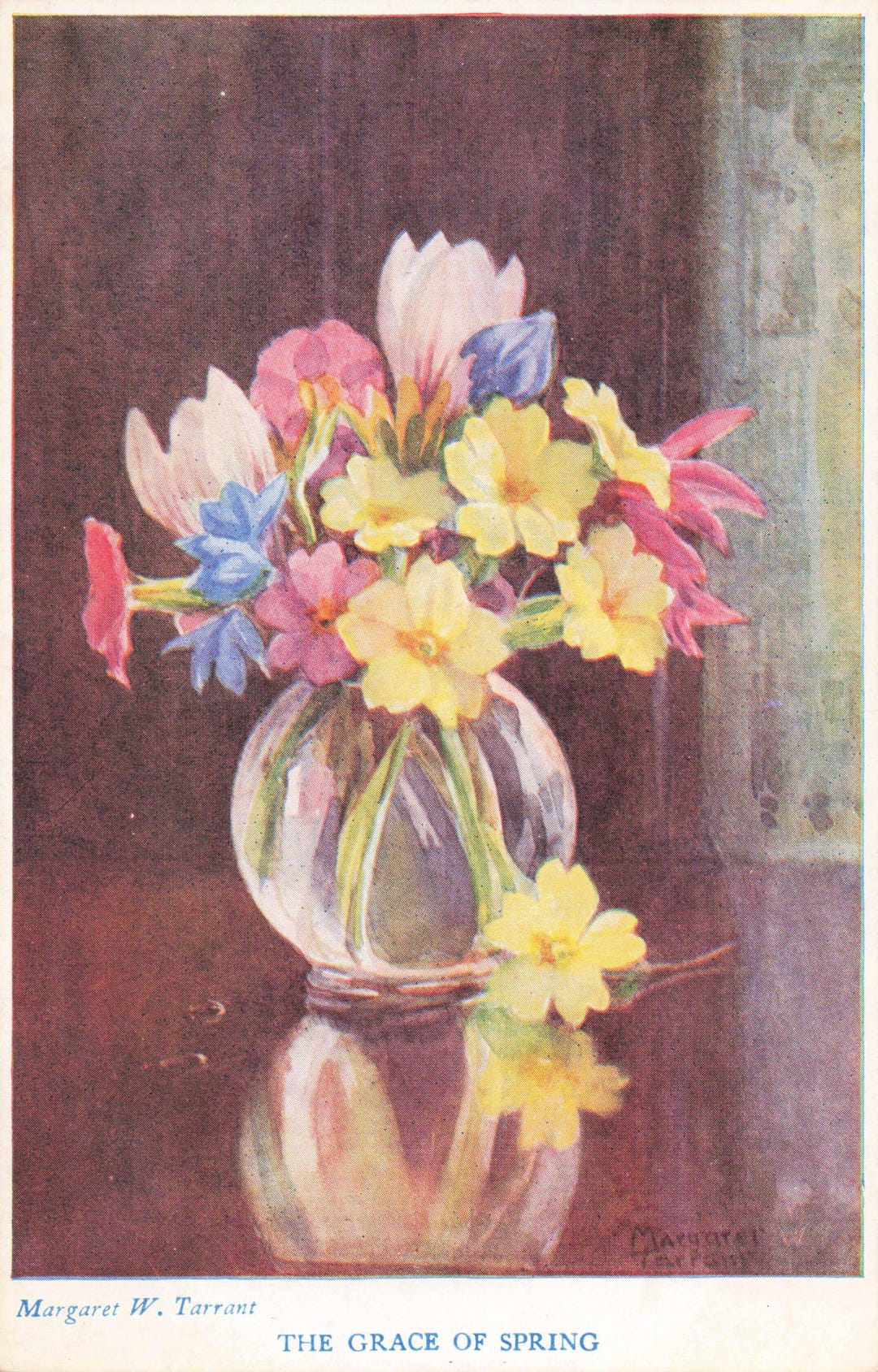 Margaret Tarrant the Grace of Spring 1930's Vintage Medici Society ...
