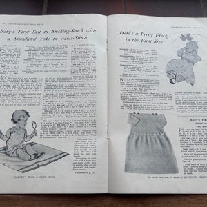 Mabel Lucie Attwell Jaeger Baby Knit Baby Wear Knitting Pattern Book ...