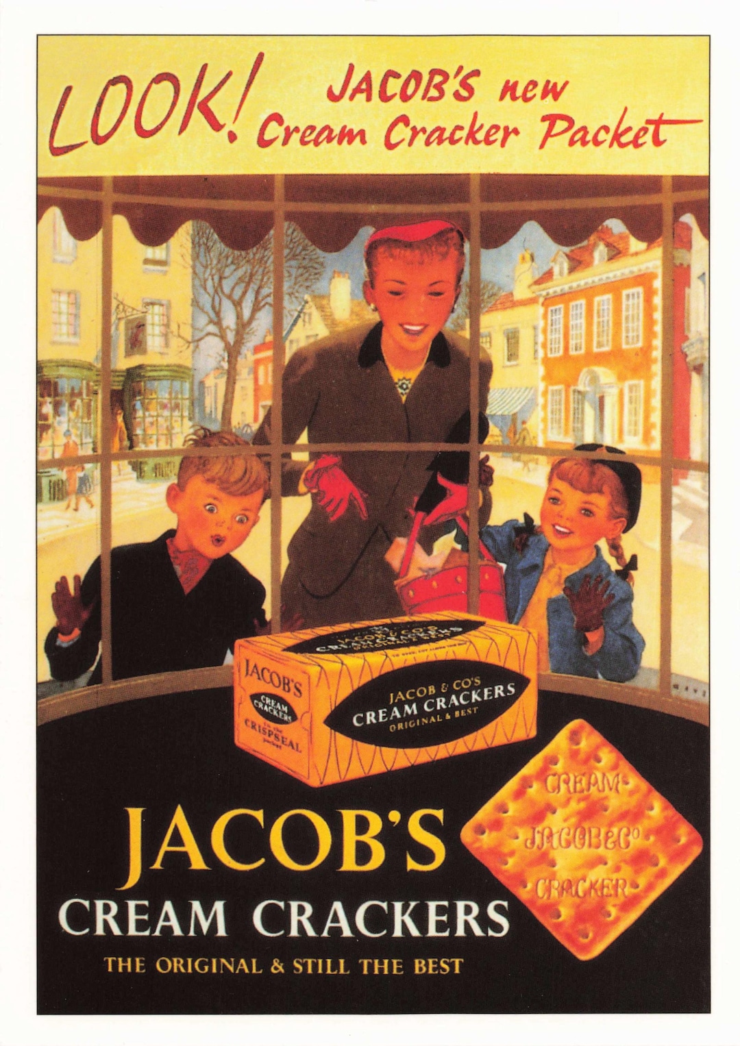 Jacobs Cream Cracker Advert Postcard: Children's Series Repro - Etsy