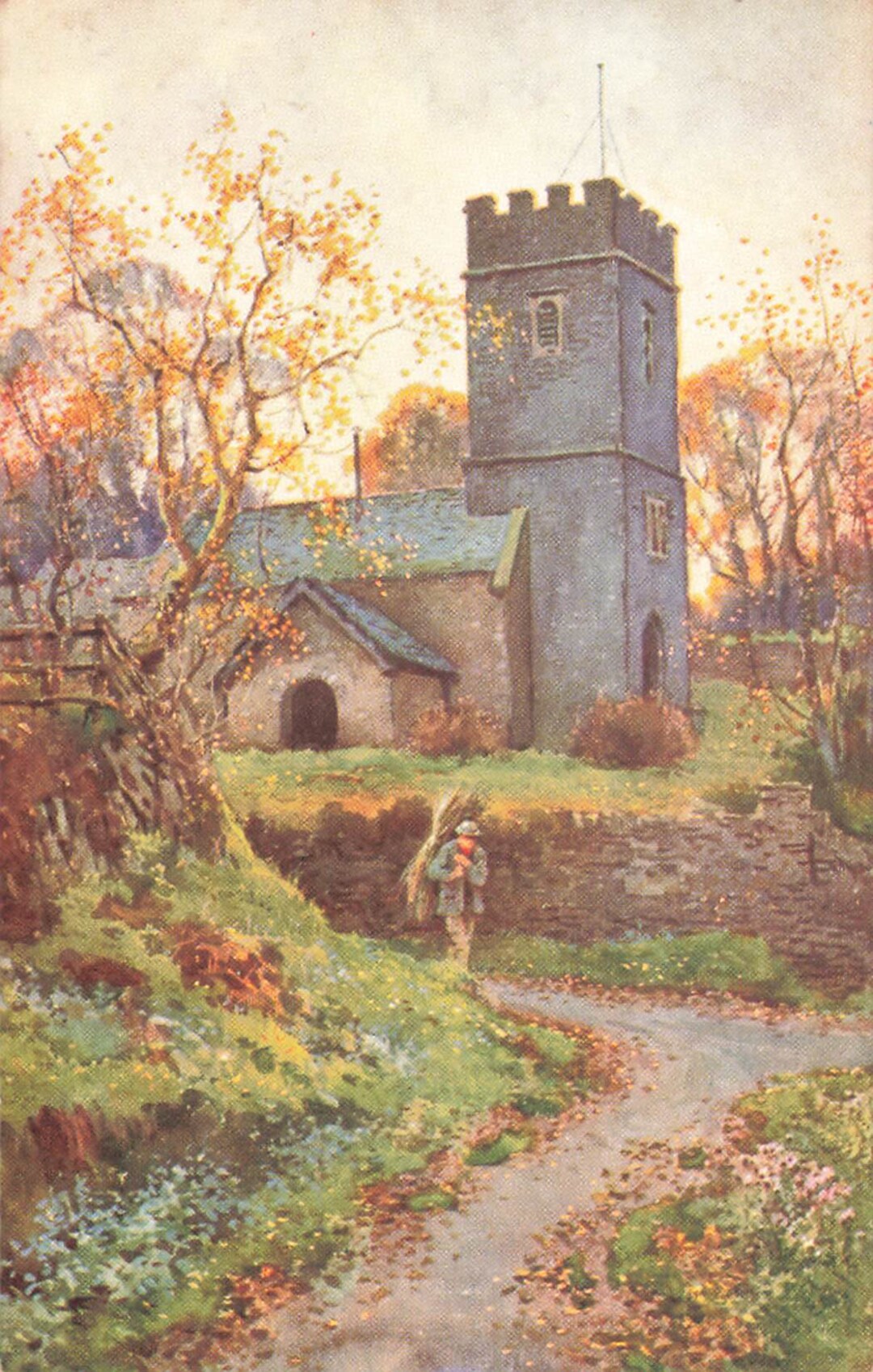 Dare Church Donne Valley Artist EW Haslehurst Publisher Vivian Mansell ...