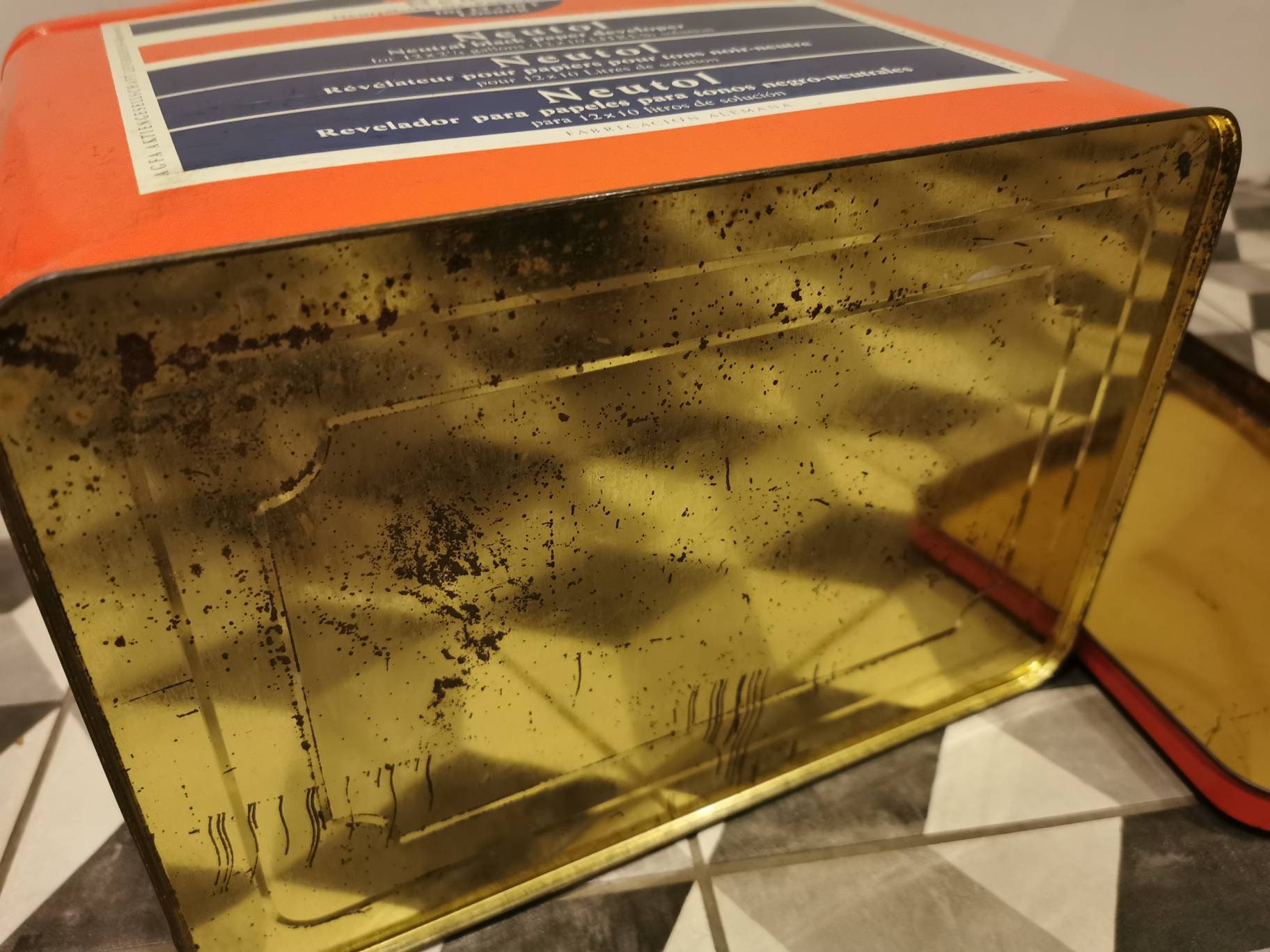 Vintage Large Orange Store Can From Agfa 1960s | Etsy