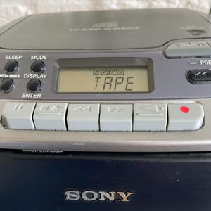 Vintage 90s Radio Cassette and Cd Player by Sony Model CFD S01 - Etsy