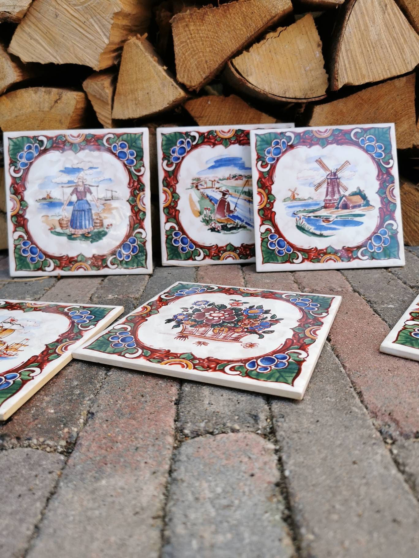 Vintage Dutch Tiles Old Tiles With Typical Dutch Creations - Etsy
