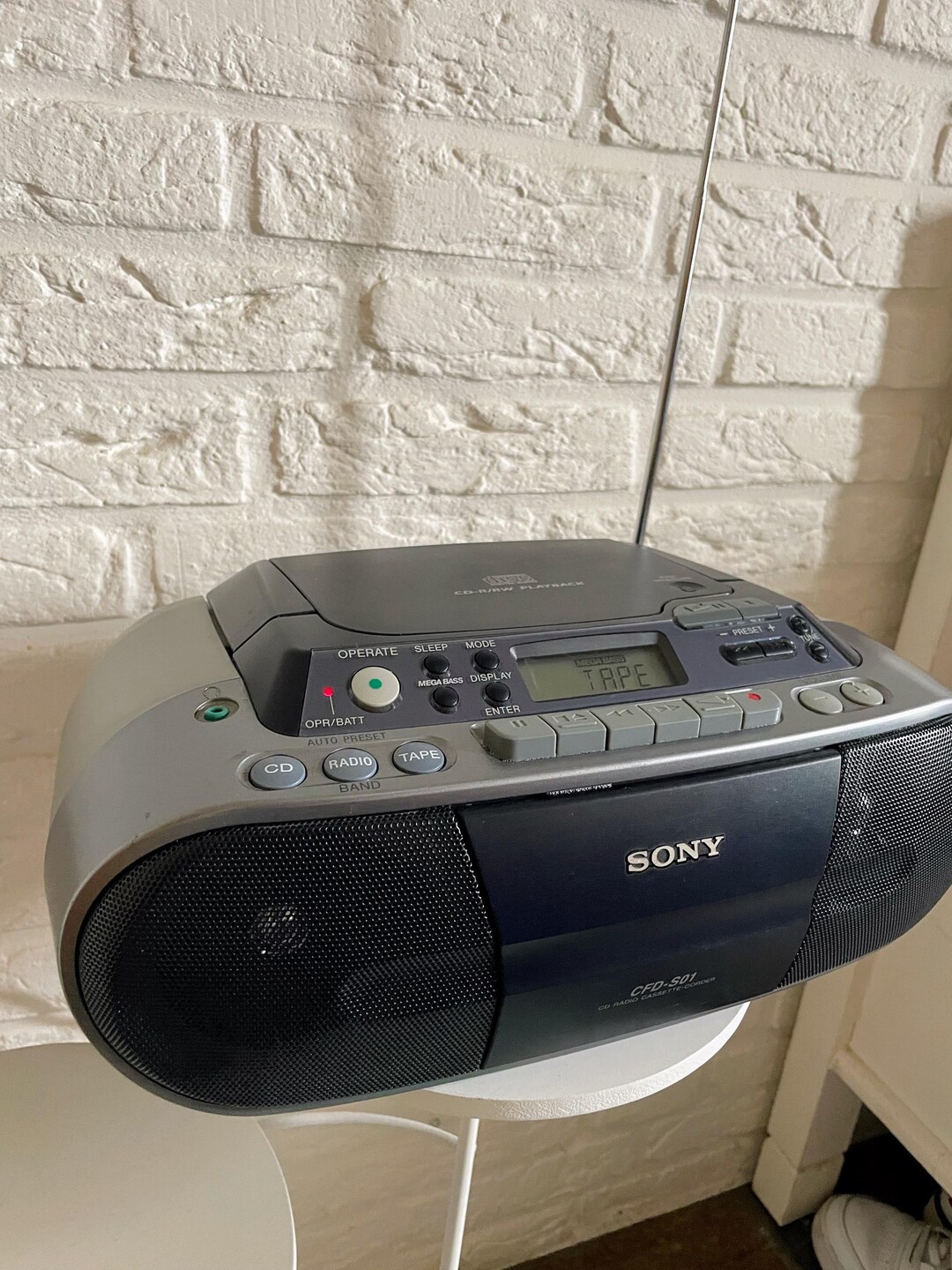 Vintage 90s Radio Cassette and Cd Player by Sony Model CFD S01 - Etsy