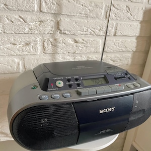 Vintage 90s Radio Cassette and Cd Player by Sony Model CFD S01 - Etsy