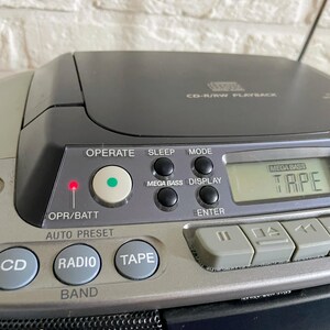 Vintage 90s Radio Cassette and Cd Player by Sony Model CFD S01 - Etsy