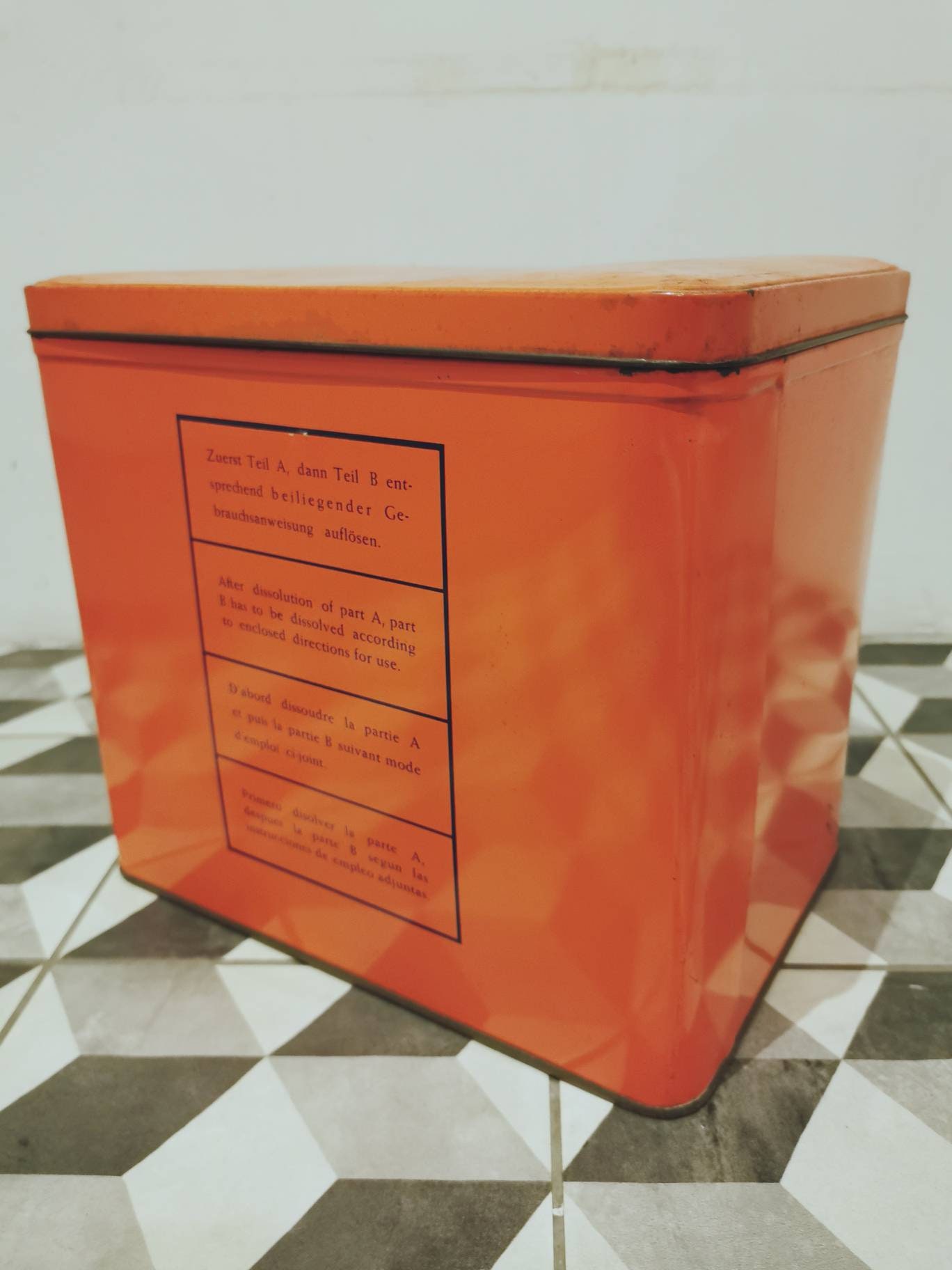 Vintage Large Orange Store Can From Agfa 1960s | Etsy