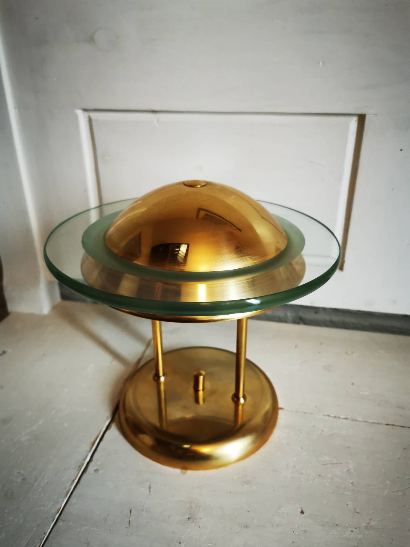 Vintage Hollywood Regency 80s Gold Plated Ceiling Light by - Etsy