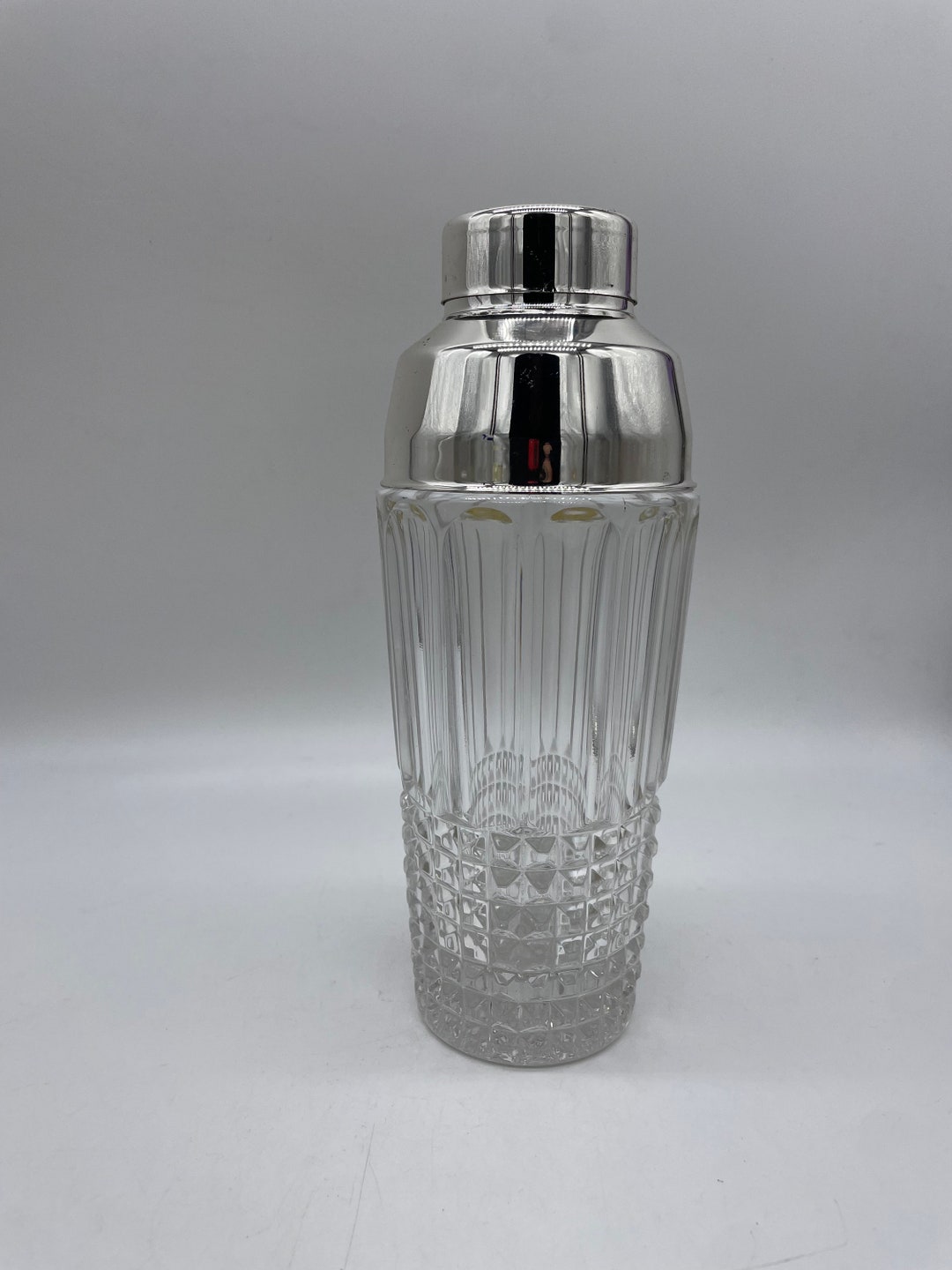 Fifties Crystal Cocktail Shaker Midcenttury Bar Accessories Retro Bar ...