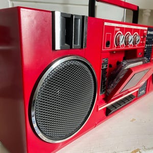 Rare Large 80s Sharp Boombox in Red, Radio Cassette, Type GF 7300 H - Etsy