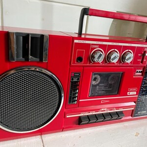 Rare Large 80s Sharp Boombox in Red, Radio Cassette, Type GF 7300 H - Etsy