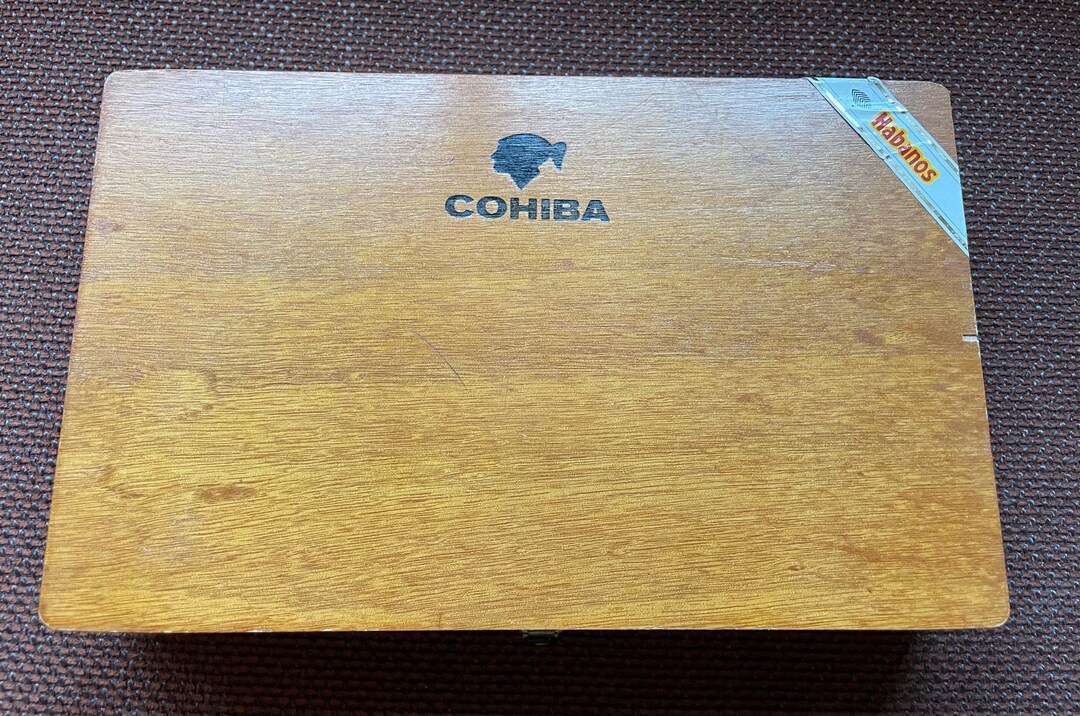 Vintage Wooden 90s Cohiba Box - Etsy