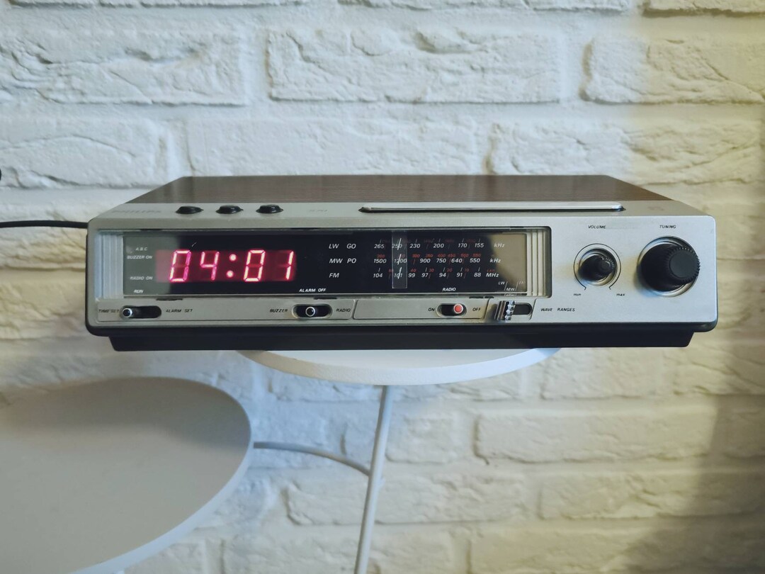 Vintage 1970s Philips 570 Digital Led Radio Alarm Clock AM/LW/FM - Etsy
