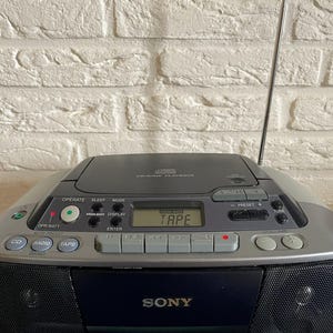 Vintage 90s Radio Cassette and Cd Player by Sony Model CFD S01 - Etsy