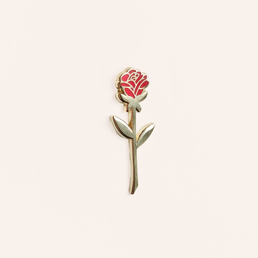 Rose Enamel Pin | Sailor Moon Pin - Magical Girl Pin - Plant Pin ...