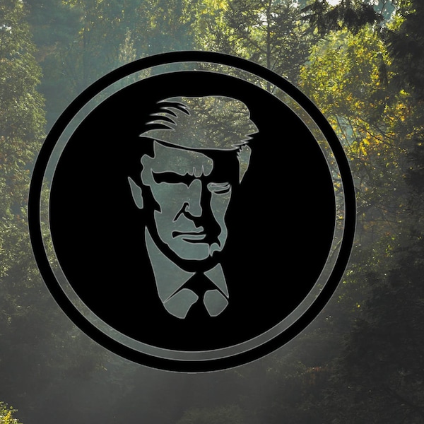 Trump Window Decal - Etsy