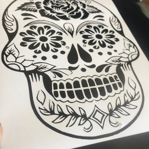 Day of the Dead Head Decal Vinyl Stickercars Trucks Vans - Etsy