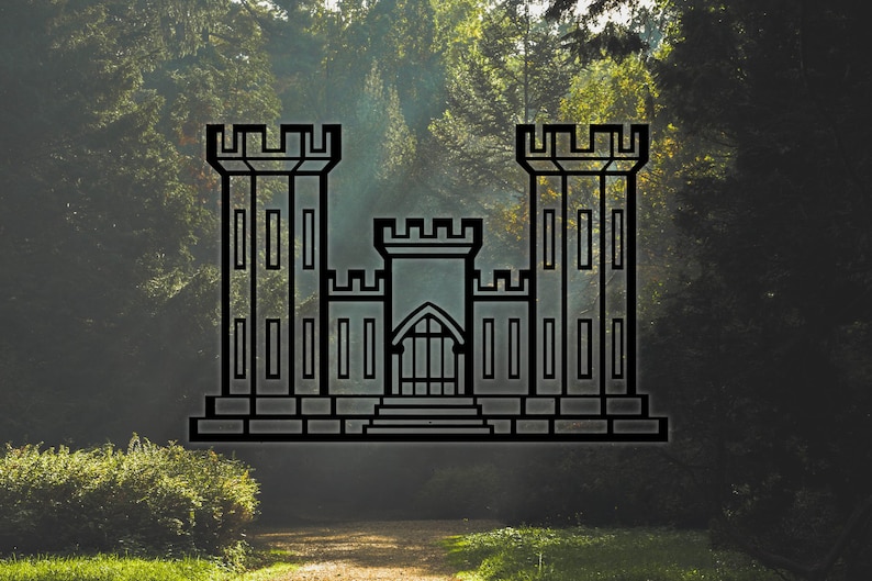 US Army Engineer Branch Insignia Decal Vinyl Stickercars | Etsy