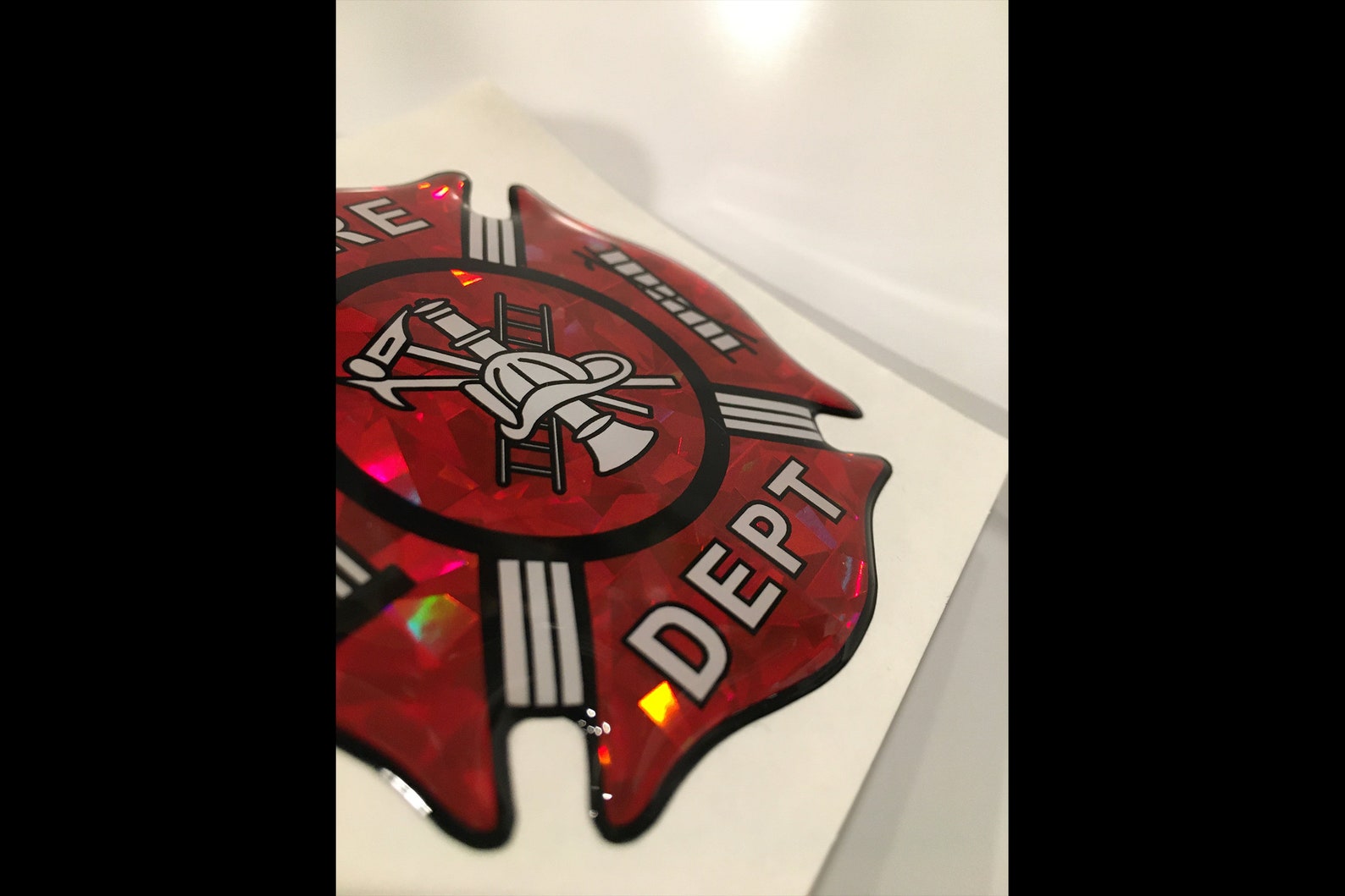 Fire Department Decal reflective with 3D Doming Great Decal | Etsy
