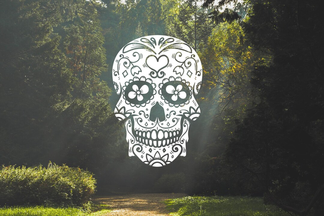 Day of the Dead Head Skull Decal Vinyl Stickercars Trucks - Etsy