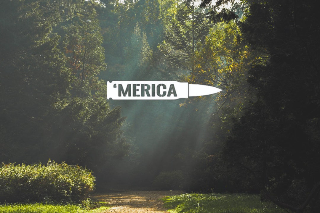 Merica Bullet Decal Vinyl Stickercars Trucks Vans Walls Laptop - Etsy
