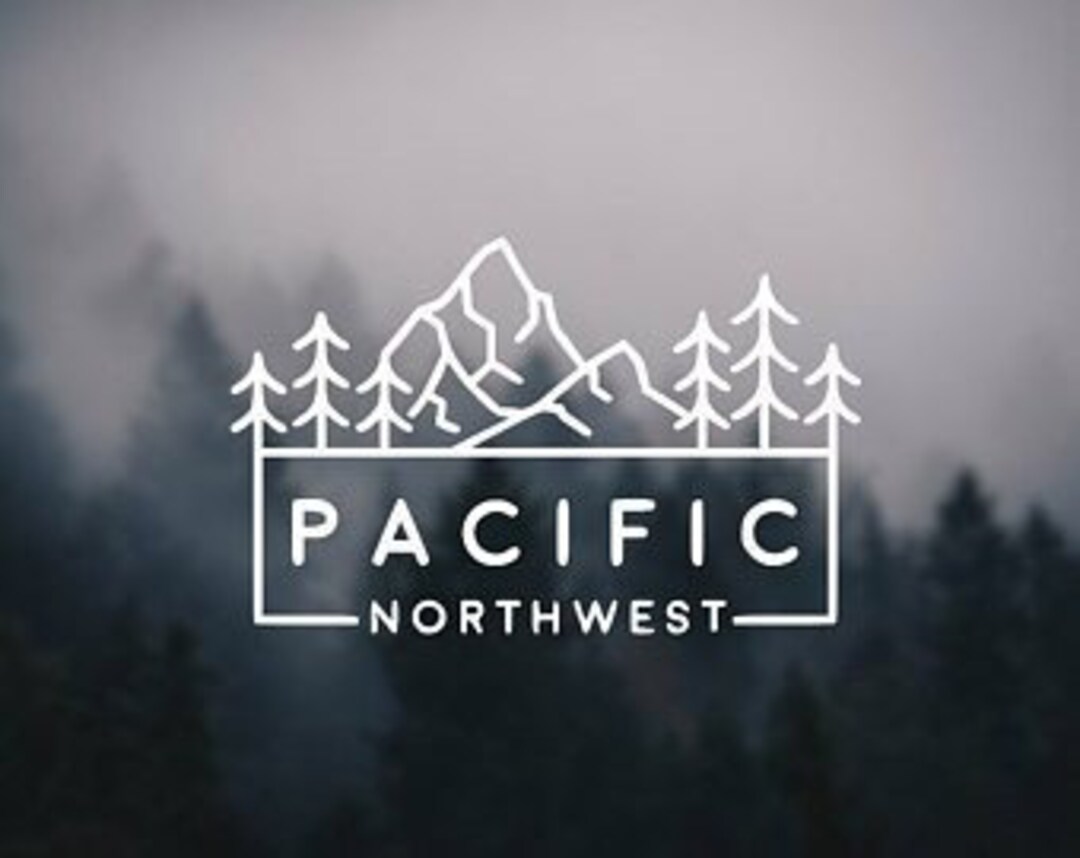 PNW Pacific North West Decal Vinyl Stickercars Trucks Vans Walls Laptop ...