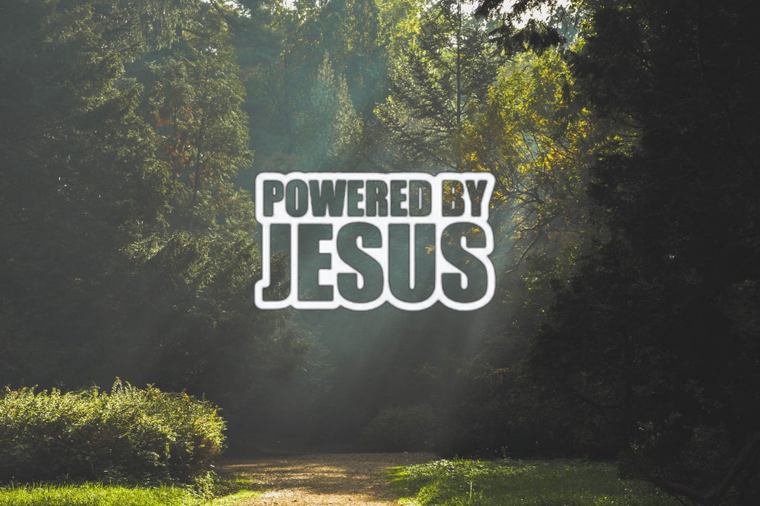 Powered by Jesus Decal Vinyl Stickercars Trucks Vans Walls - Etsy