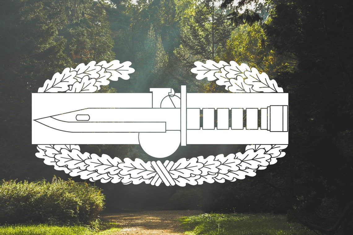 US Army Combat Action Badge Decal Vinyl Stickercars Trucks - Etsy Hong Kong