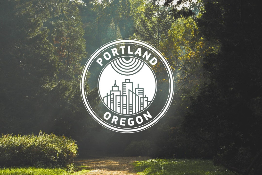 Portland, Oregon Circle With Skyline decal Vinyl Stickercars Trucks ...