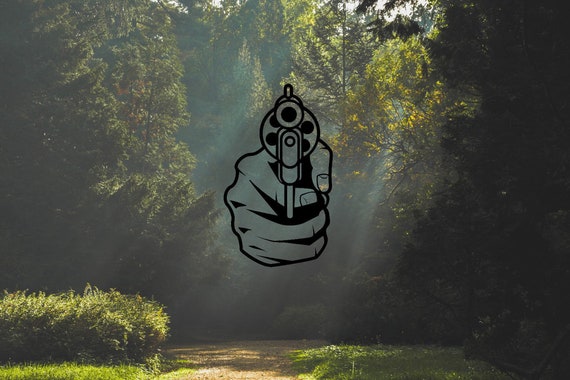 Front Facing Revolver Decal Vinyl Stickercars Trucks Vans | Etsy