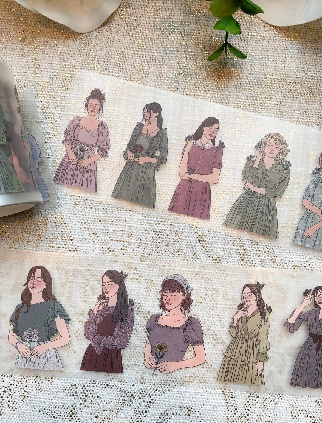 Amorrosestudio | Girl Named Gigi | Vintage Mini Autumn Girls PET Tape ...
