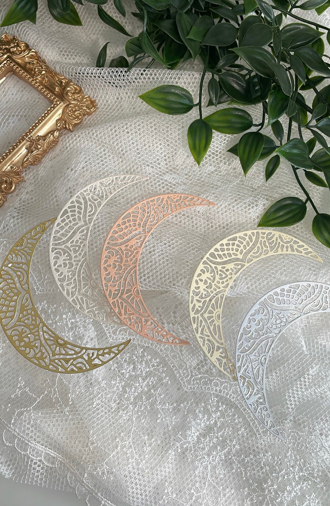 Diecut Half Moon Set 5pcs per Pack - Etsy