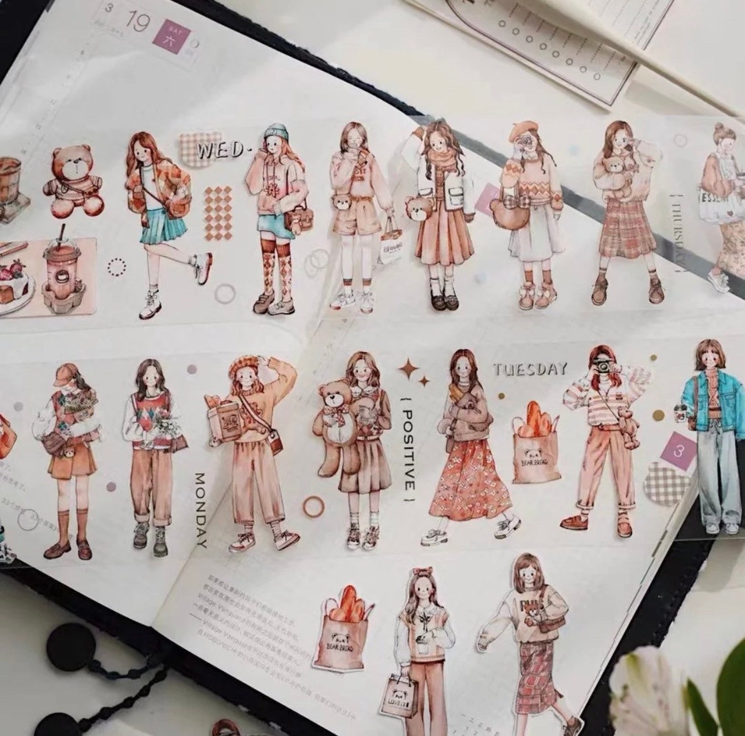 Molly Girls With Bear PET Tape Loop Sample for Scrapbooking ...