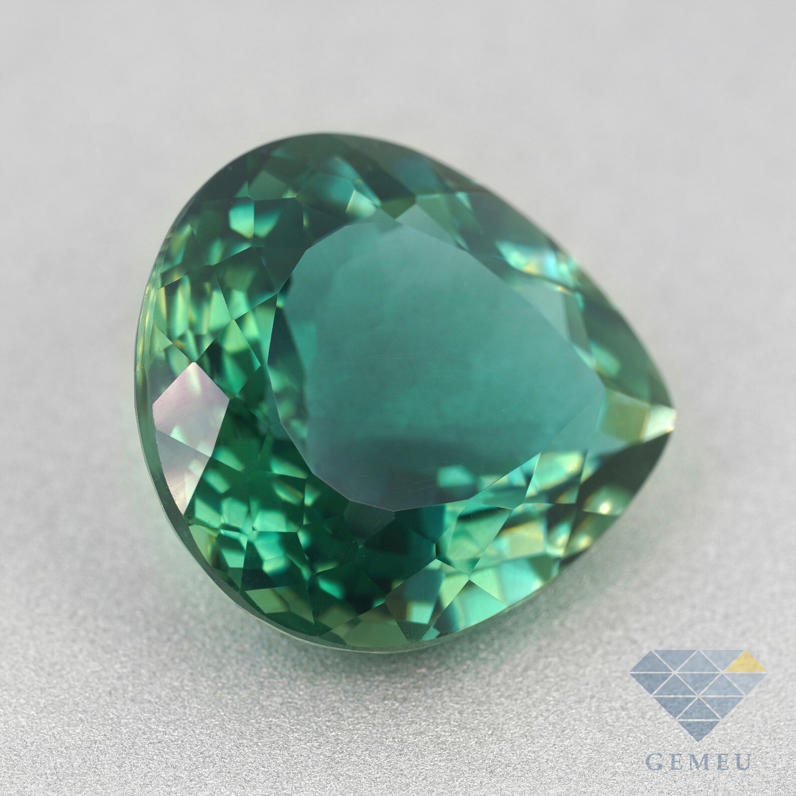 Blue Green Apatite Pear Cut Loose Gemstone 20ct. Large Clean Rare ...