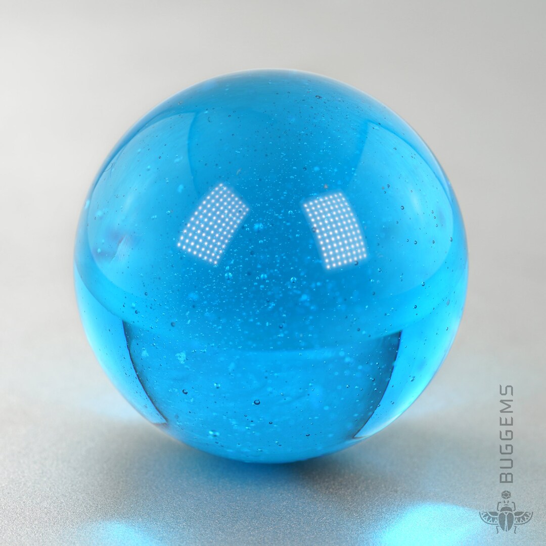 Andara Crystal Sphere Ultra Rare Blue Monatomic Volcanic Glass ...