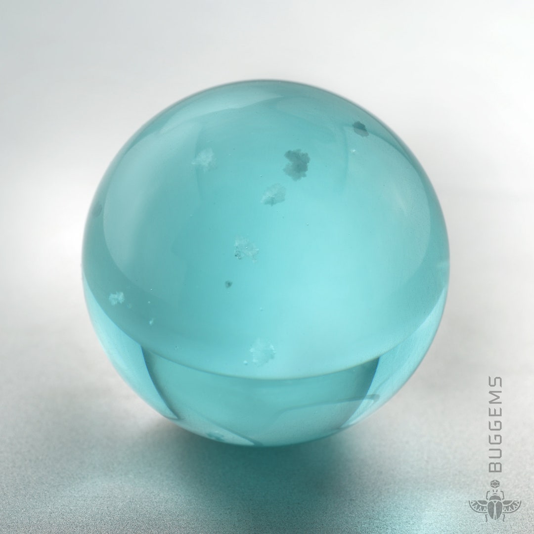 Andara Crystal Sphere Ultra Rare Aqua Blue Monatomic Volcanic Glass ...