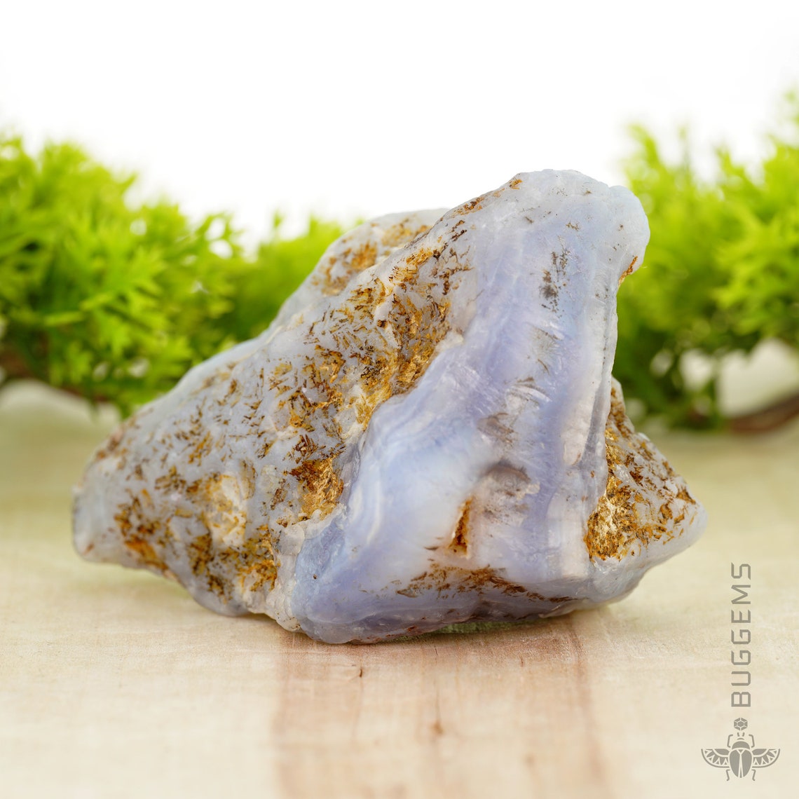 Raw Chalcedony Crystal Natural White Blue Stone Rare Large Raw | Etsy