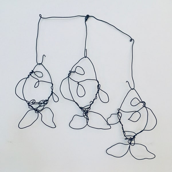 Wire Fish Sculpture - Etsy