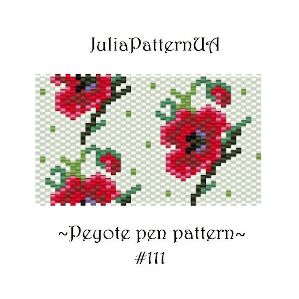 Poppy Bead Pattern - Etsy