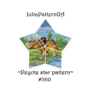 Triceratops Dinosaur 3D Peyote Star Pattern PDF Jurassic World ...