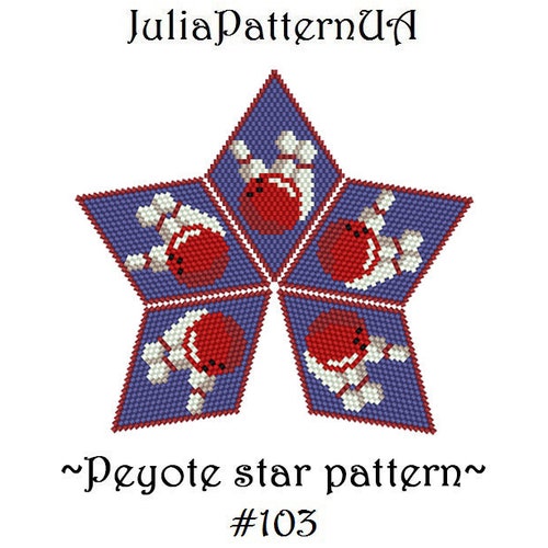 Soccer Ball Peyote Star Pattern 3D Beaded Star Pattern Warped - Etsy